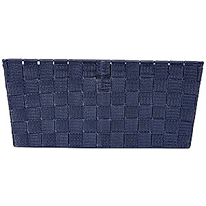 Whitmor Woven Strap Storage Baskets S/3-Navy