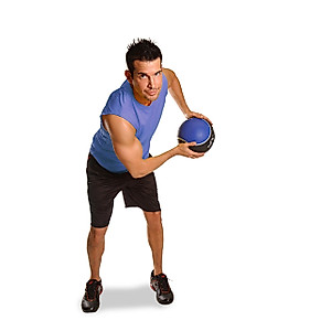 CAP Barbell Rubber Medicine Ball, 6-Pound , Blue