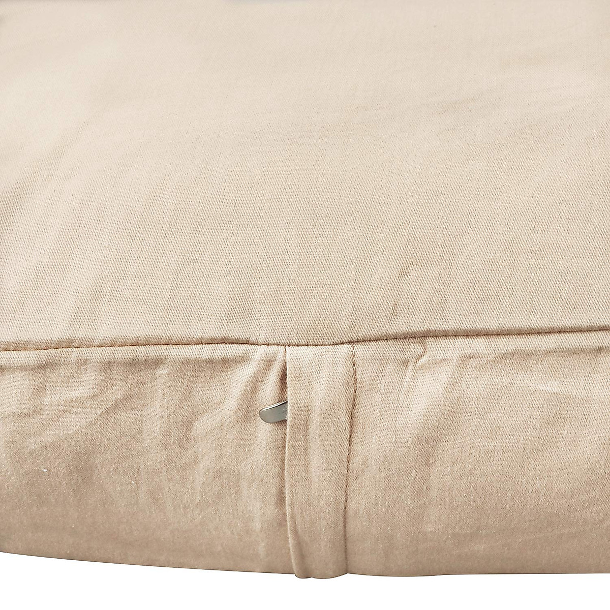 4-Pack 100% Cotton Comfortable Solid Decorative Throw Pillow Case,Thmyo Square Cushion Cover Pillowcase Sublimation Blank Pillow Covers DIY Throw Pillowcase for Sofa Bedroom(24x24 inch/ 60x60cm,Khaki)