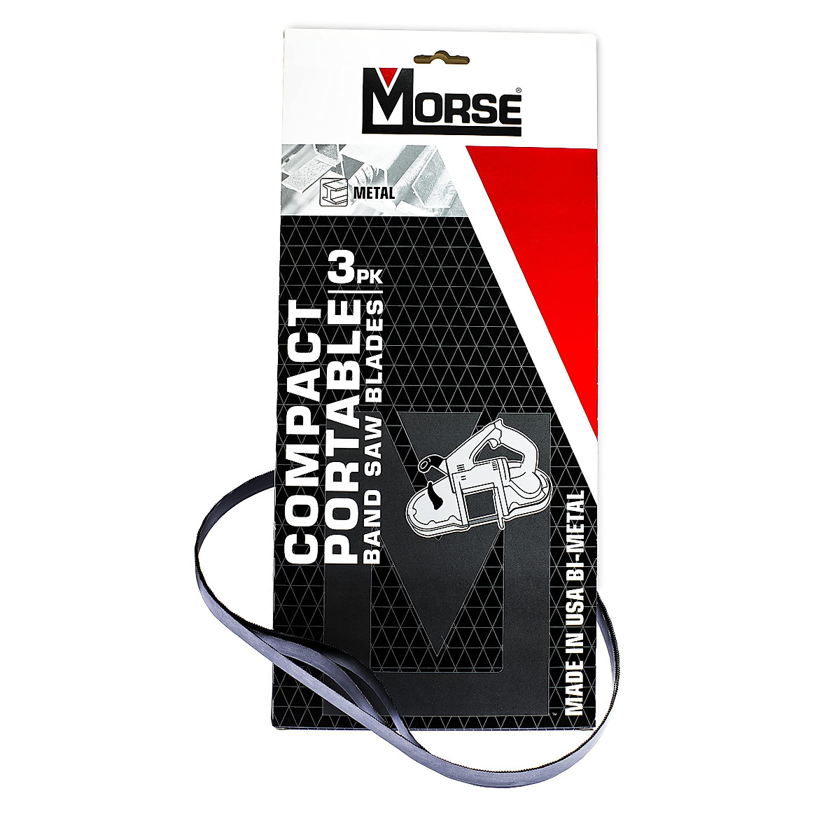 Morse Master Cobalt Bi-Metal Compact Portable Band Saw Blade 35 3/8 x 1/2 x .020 14/18 TPI 3/Box (003056 / ZWEP351418MC)