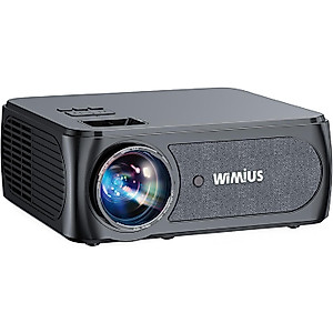 5G WiFi Bluetooth Projector, WiMiUS Top K8 Full HD 4K Projector Support 4P/4D Keystone, 50% Zoom, Bluetooth 5.1 Outdoor Video Projector for PC Smartphone USB (200000H)