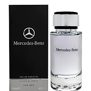 Mercedes-Benz Cologne for Men - 4 Fl Oz - Eau De Toilette Perfume Spray for Man - Woody & Musky Scent - Luxury Long Lasting Fragrance with Notes Of Violet leaves, Cascalone & Vetiver