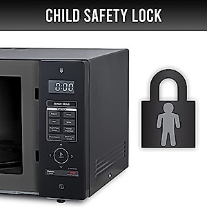 Farberware FM11VABK 1.1 Cu. Ft. Smart Voice Activated Microwave, Black