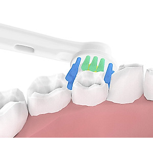 Replacement Brush Heads, Compatible with Braun 3D White Oral-B Electric Toothbrush - Pack of 4