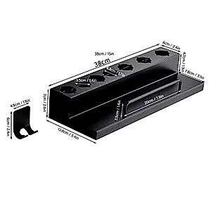 Yosoo Curling Iron Storage Holder, Wall Mount with Antislip Mat, Save Space, Storage Function, Bedroom Bathroom Hair Salon Organizer