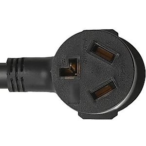 Fullsky FC-145103 Generator or RV Plug AC Adapter Cord NEMA 14-50P to NEMA 10-30R Male 14-50P Generator Plug to Female 10-30R Dryer 3 Prong Receptacle Adapter Output Maximum 30Amp 250Volt