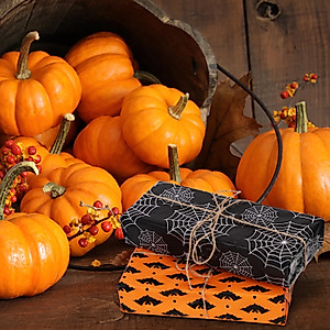 30 Sheets Halloween Packaging Tissue Papers, 5 Styles Tissue Paper Wrapping Tissue Paper Gift Wrapping Paper for Halloween Party Gift Decorations