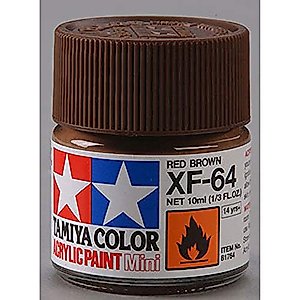 TAMIYA Acrylic Mini XF64 Red Brown TAM81764 Plastics Paint Acrylic