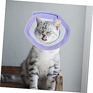 Yardwe 5pcs Compound Cone Collar Fish Bowls for Betta Bite Collar Small Cat Collar Cat Recovery Collar Cone for Cats After Surgery Cat Healing Collar Pet Neck Ring Electronic Pillow PVC