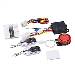 BlueFire Upgraded Motorcycle Security Kit Alarm System Engine Start Arming Disarming Anti-Hijacking Cutting Off Remote