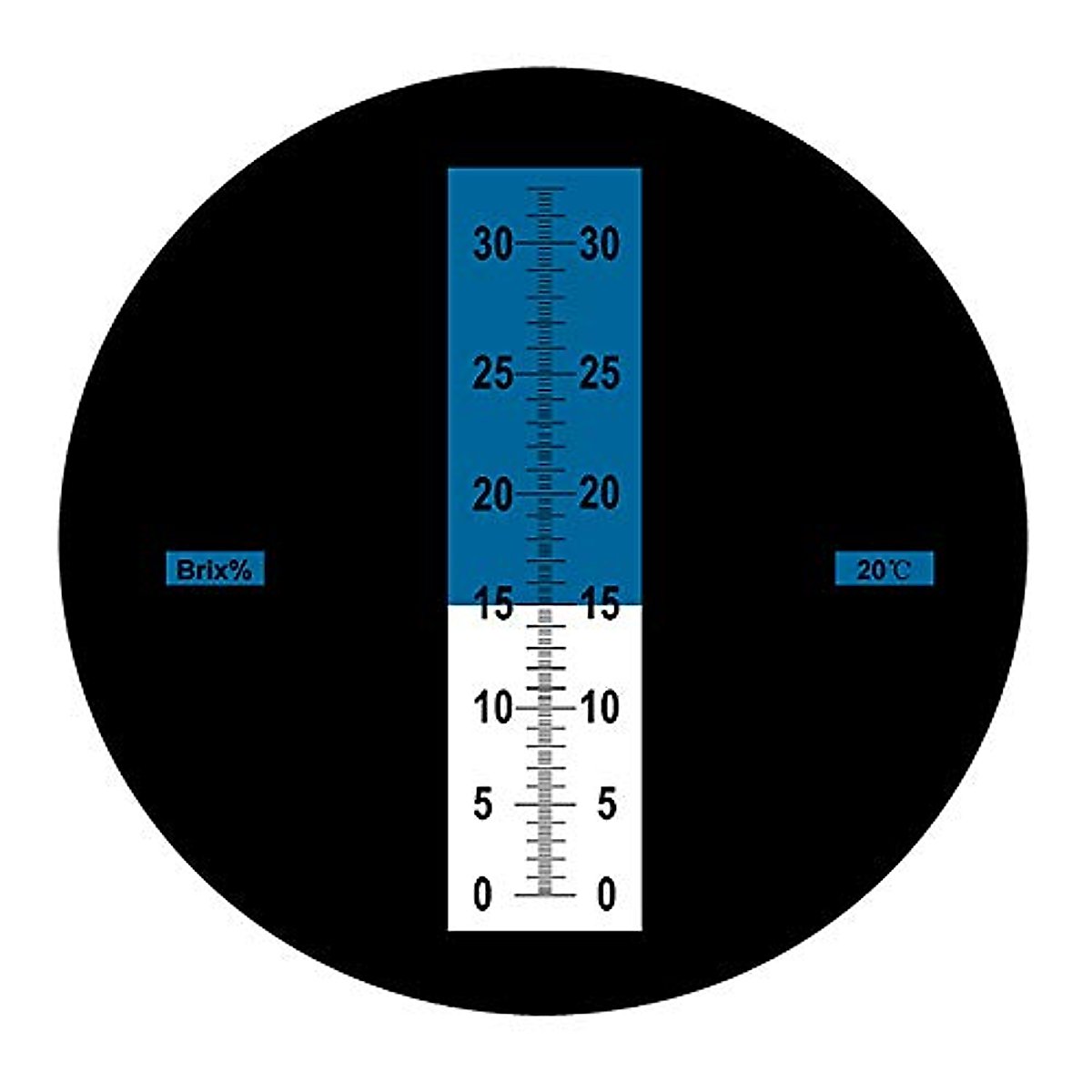 0 to 32% Brix Hand Held Refractometer（Teflon Coating）with Automatic Temperature Compensation, Rhino Handheld Refractometer with a Portable Holster