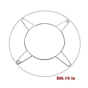KJ-XR Rack for Kamado Joe Classic Grill Accessory, Kamado Joe Flexible Cooking System Accessory, X Accessory Ring Can Accommodate Kamado Joe Pizza Stone and Other Kamado Joe Accessories