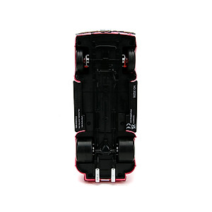 1956 F-100 Pickup Truck Pink with Graphics and Franken Berry Diecast Figure Franken Berry Hollywood Rides Series 1/24 Diecast Model Car by Jada 32025