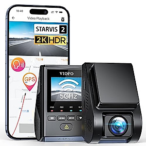 【Bundle: VIOFO A119 Mini 2 + HK4 Hardwire Cable】 VIOFO Mini Dash Cam Front A119 Mini 2, STARVIS 2 Sensor, 2K 60fps/HDR 30fps Voice Control Car Dash Camera with 5GHz Wi-Fi GPS, 24H Parking Mode