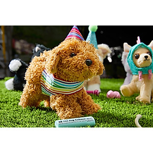 American Girl Truly Me 18-inch Doll Pet Daffodil Doodle Dog with Magnetic Mouth to Hold Her Barbell Toy, For Ages 6+