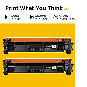 CMYBabee Compatible Toner Cartridge Replacement for HP 17A Toner Cartridge CF217A 217A for HP Laserjet Pro MFP M130fw M102w M130nw M130fn M130a M102a M130 M102 Printer Black Ink (4 Packs)