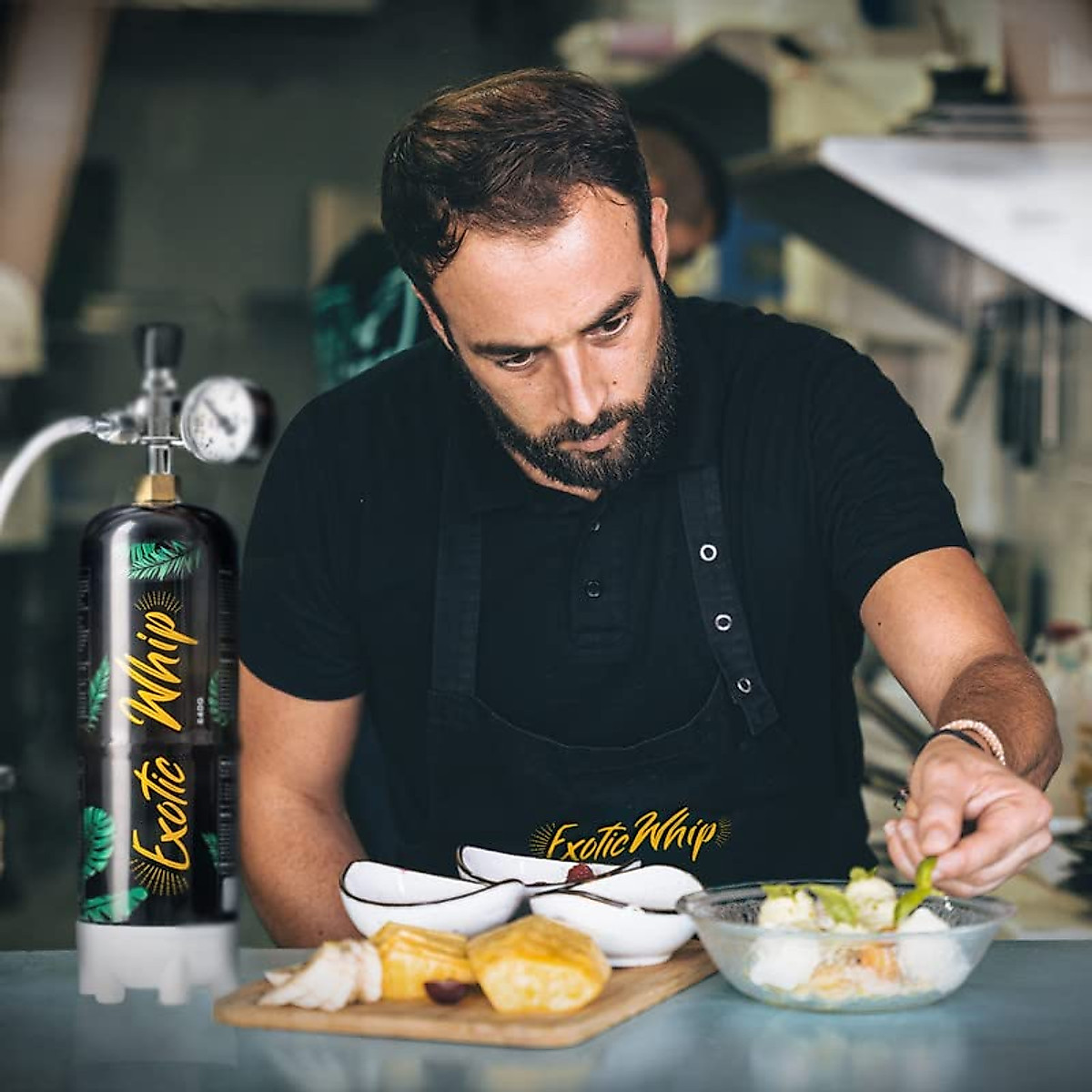 Exotic Whip Cream Chargers - 670G Disposable Nitrous Oxide Tank for Whipped Cream Dispenser - Imported European Quality Whipped Cream Canister