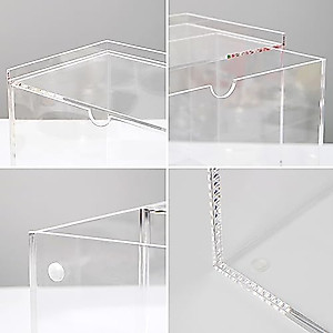 KCGANI Clear Acrylic Laundry Room Organizer for Laundry Pods and Dryer Sheets, Washer and Dryer Supplies Container with Labels, Acrylic Storage Dispenser Box for Fabric Sheet, Dryer Ball, Clothes Pin