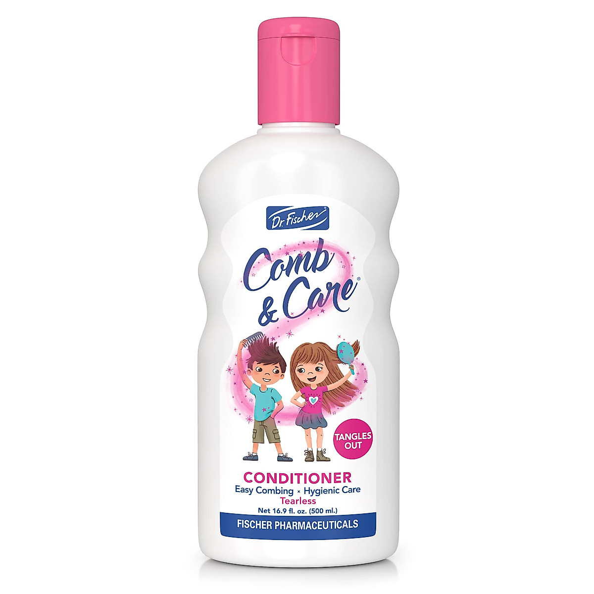 Dr. Fischer Kids Curly Hair Care Set - Tearless Shampoo, Conditioner & Rinse-Free Hair Cream