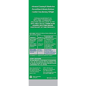 ALCON Opti-free Puremoist Multi-Purpose Disinfecting Solution, White, 4 Fl Oz