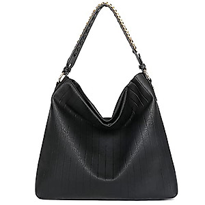 Montana West Purse Tote Bag for Women Large Hobo Bag Soft Shoulder Handbag MWC-082BK