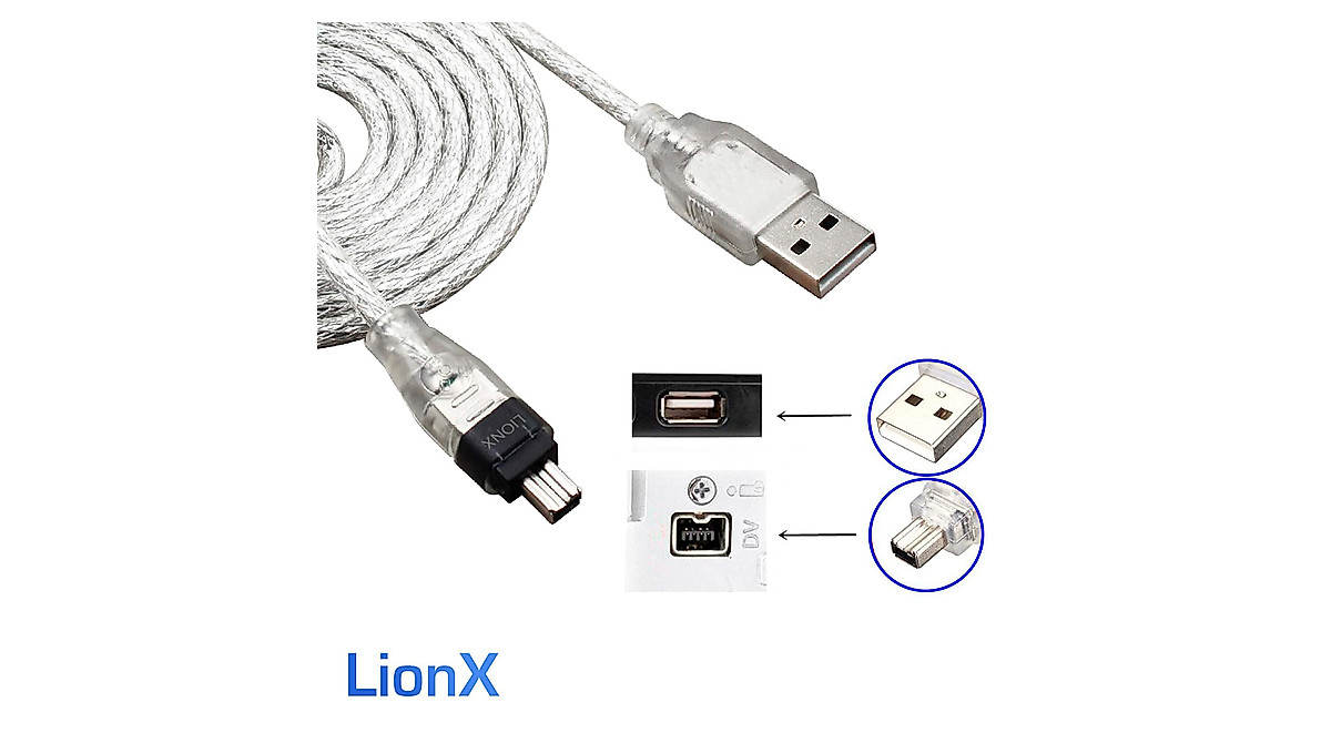 LIONX USB to IEEE 1394 Firewire Adapter - High Speed