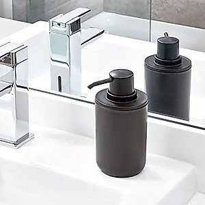 iDesign 28737ES Cade 4-Piece Bathroom Accessory Set, Matte Black, 24.5 cm x 8.9 cm x 16.2 cm