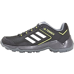 adidas Men's Terrex Eastrail Hiking Boot, Black/White/Solar Yellow, 8.5