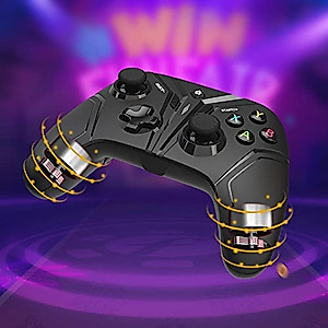 IWGAME Wireless Controller for PC/Switch/PS3, Controller with Back Button,Dual-Vibration