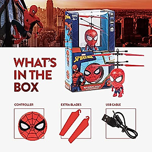 Marvel 3.5 Inch: Spider-Man Flying Figure IR Helicopter (Marvel, Spider-Man)