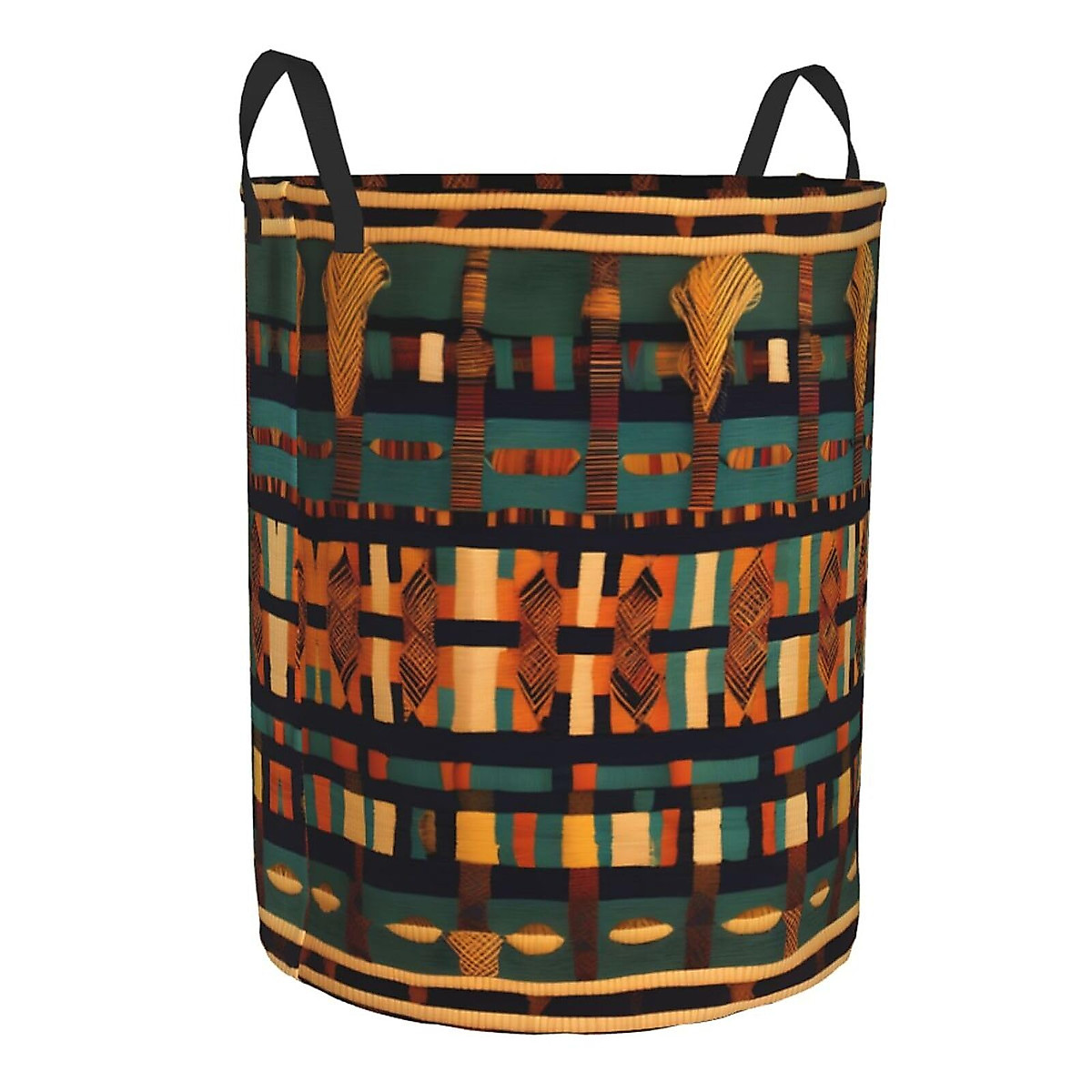 Laundry Basket, Laundry Hamper, Hampers For Laundry, Clothes Baskets Collapsible With Handles,African Classic Weave