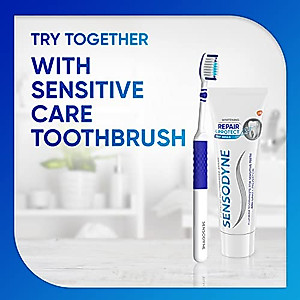 Sensodyne Repair and Protect Whitening Toothpaste, Toothpaste for Sensitive Teeth and Cavity Prevention, 3.4 oz (Pack of 3)