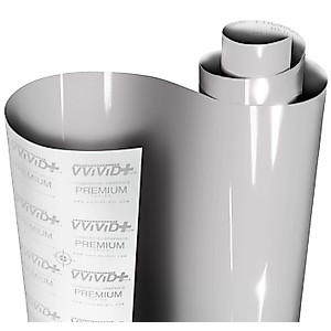 VViViD+ Ultra Gloss Light Chalk Grey Vinyl (1ft x 5ft)