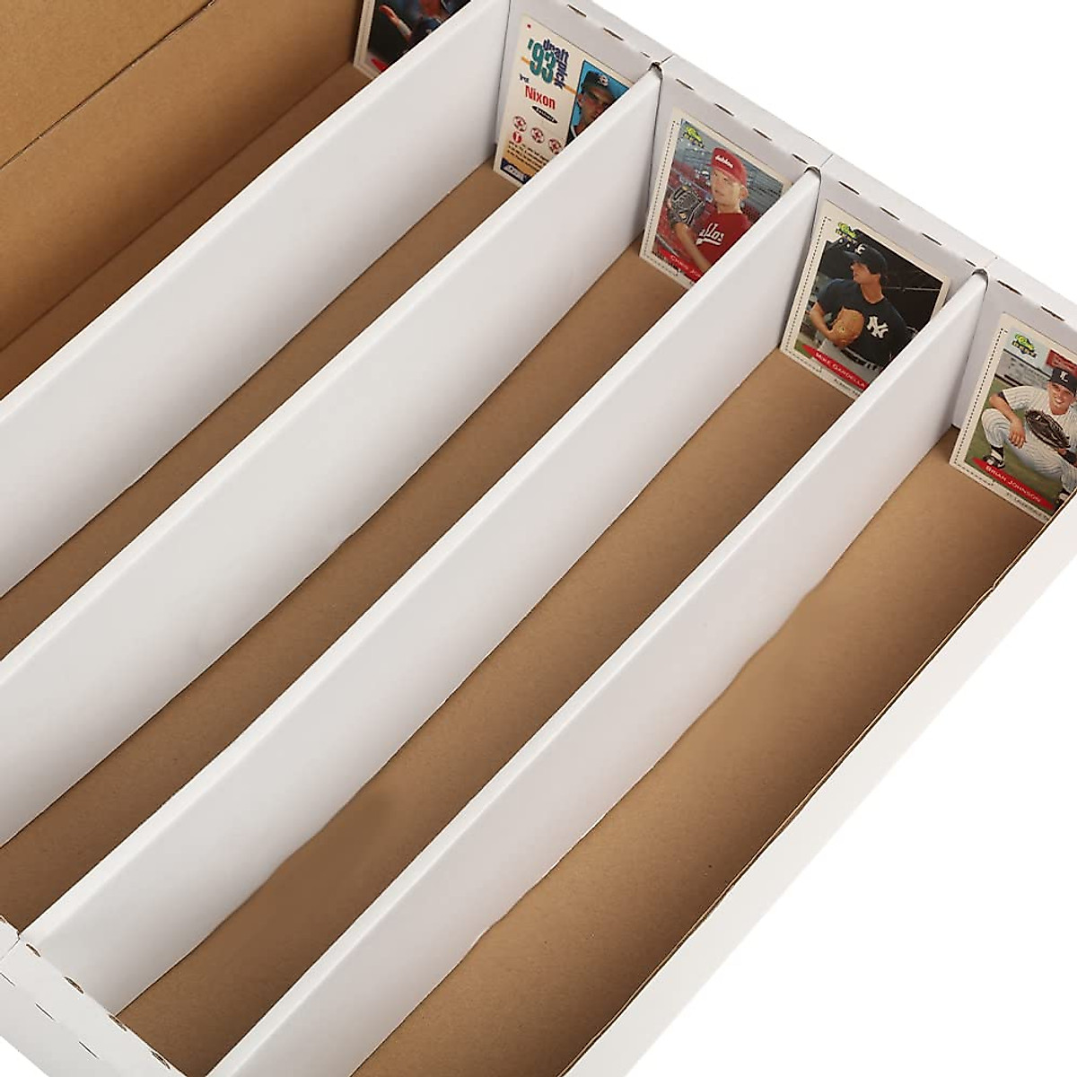 CNNELL 5000 Count Corrugated Cardboard Box Sport Trading Card Storage