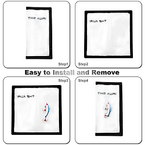 Fishing Lures Cover, Thekuai 5 piece Lure Wraps，boat carpeting, Fishing Hook Covers，Durable & Clear PVC, Keeps Children, Pets and Fishermen Safe from Sharp Hooks!（ 8" L x 8" W ）