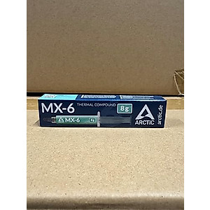 ARCTIC MX-6 (8 g) - Ultimate Performance Thermal Paste for CPU, Consoles, Graphics Cards, laptops, Very high Thermal Conductivity, Long Durability, Non-Conductive