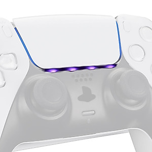 eXtremeRate Custom Touchpad LED Lightbar Skin Decals for PS5 Controller, Touch Pad Light Bar Stickers for PS5 Controller with Tools Set - 40pcs in 8 Colors - Controller NOT Included