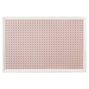 ARTAWEIN Pegboard Organizer - Craft Peg Board, Nursery Storage, Wall Organizer and More, Comes with 1 x Free Shelf Fits Most 1/4" and 1/8" Pegboard Accessories (Pink)