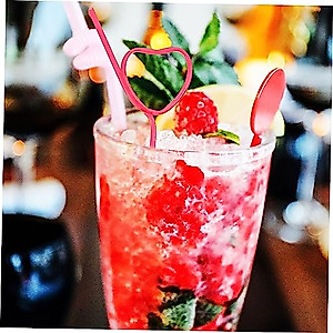 Healifty 25Pcs straw Party Accessories Party Supply Home Supply disposable drinking cocktail stanly bridal shower favors flexible trim drink garnish wedding decor the pet milk child jar