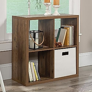 Sauder Miscellaneous Storage 4-Cube Organizer, Rural Pine Finish