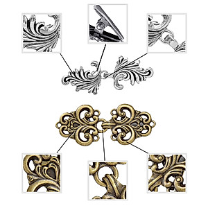 Fxiqini 10Pcs Vintage Cardigan Sweater Clips Shawl Collar Shirts Dress Brooch Clips for Women Swirl Clip Cape Cloak Clips Scarf Clip