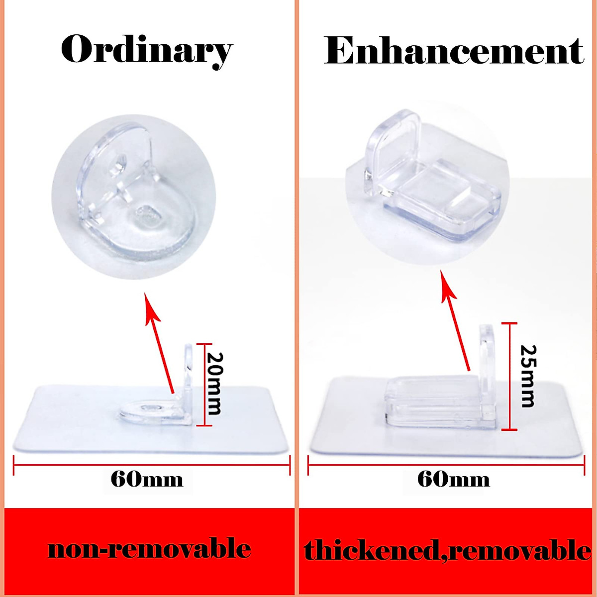 WYI Baby Playpen Stabilizer,Baby Playpen Accessories，Suction Cups Replacement, Anti Slip and Anti Collapse, No Trace Sticker, Baby Playpen Sturdy, Baby Safety Baffle (6 * 6 cm Thicken)