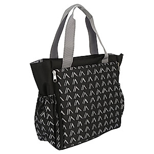 iPack Baby 13In Drop Front Diaper Bag Tote, Arrow Print | Gray, CP00439, Grey, Large