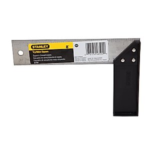 Stanley 46-502 8 Inch Try/Mitre Square Aluminum,Plastic Handle