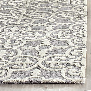 SAFAVIEH Cambridge Collection 5' x 8' Black/Ivory CAM133E Handmade Moroccan Premium Wool Area Rug