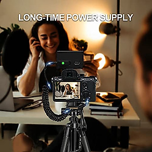 ZITAY D-tap to NP-FZ100 Dummy Battery Coiled Power Cable Cord Adapter Compatible for Sony Alpha 1 Alpha A7III A7R III A9 A7R IV Alpha 9 II A9R A9S A7R3 A7S3 FX3 Camera