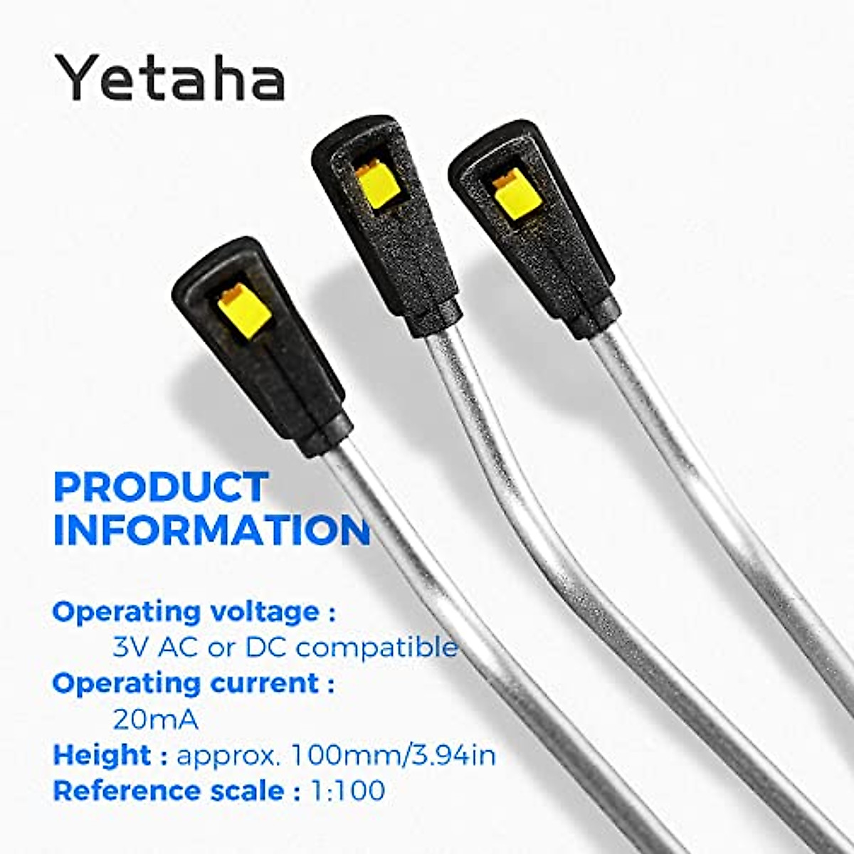 20Pcs Model Railway Train Model Street Lights LED Dual Lampposts HO OO Scale LEDs Dual Heads Gauge Model Street Light Layout