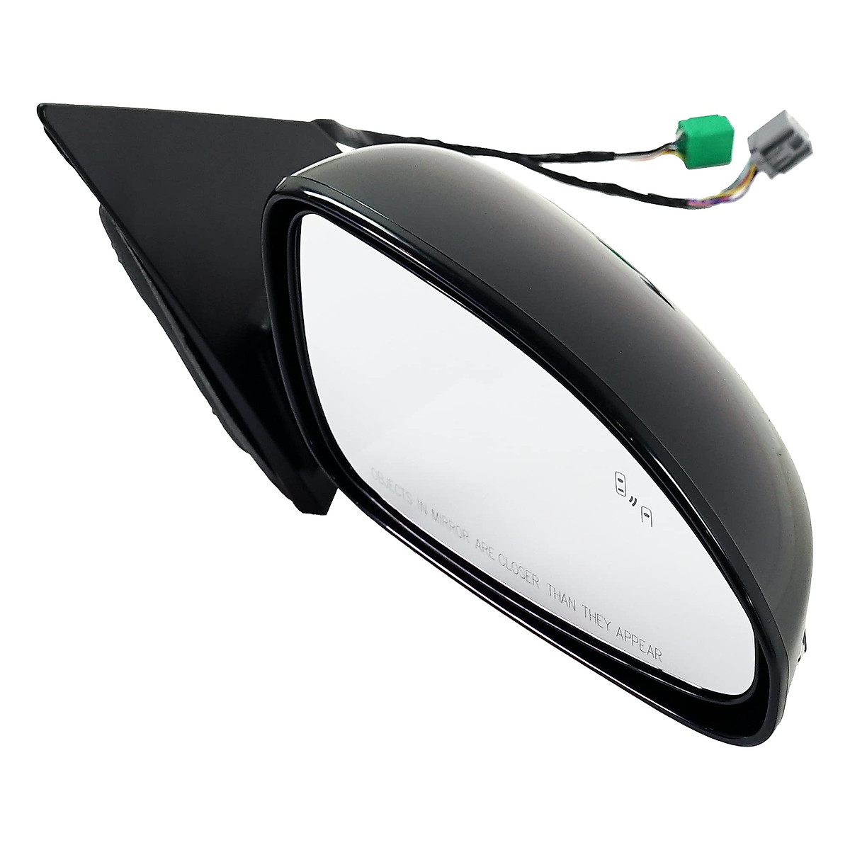 Kool Vue Passenger Side Power Heated Mirror for Buick Enclave 2013-2017 Power Fold With Signal Light, Blind Spot Monitor & Memory Paintable