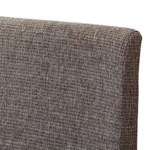 Baxton Studio Nexus Dining Side Chair in Gray and Brown (Set of 2)