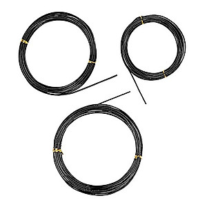 BEADNOVA Plant Training Wire 98 Feet Black Bonsai Tree Wire Aluminium Plant Wire for Training Indoor and Outdoor (Black, 2mm, 30m)